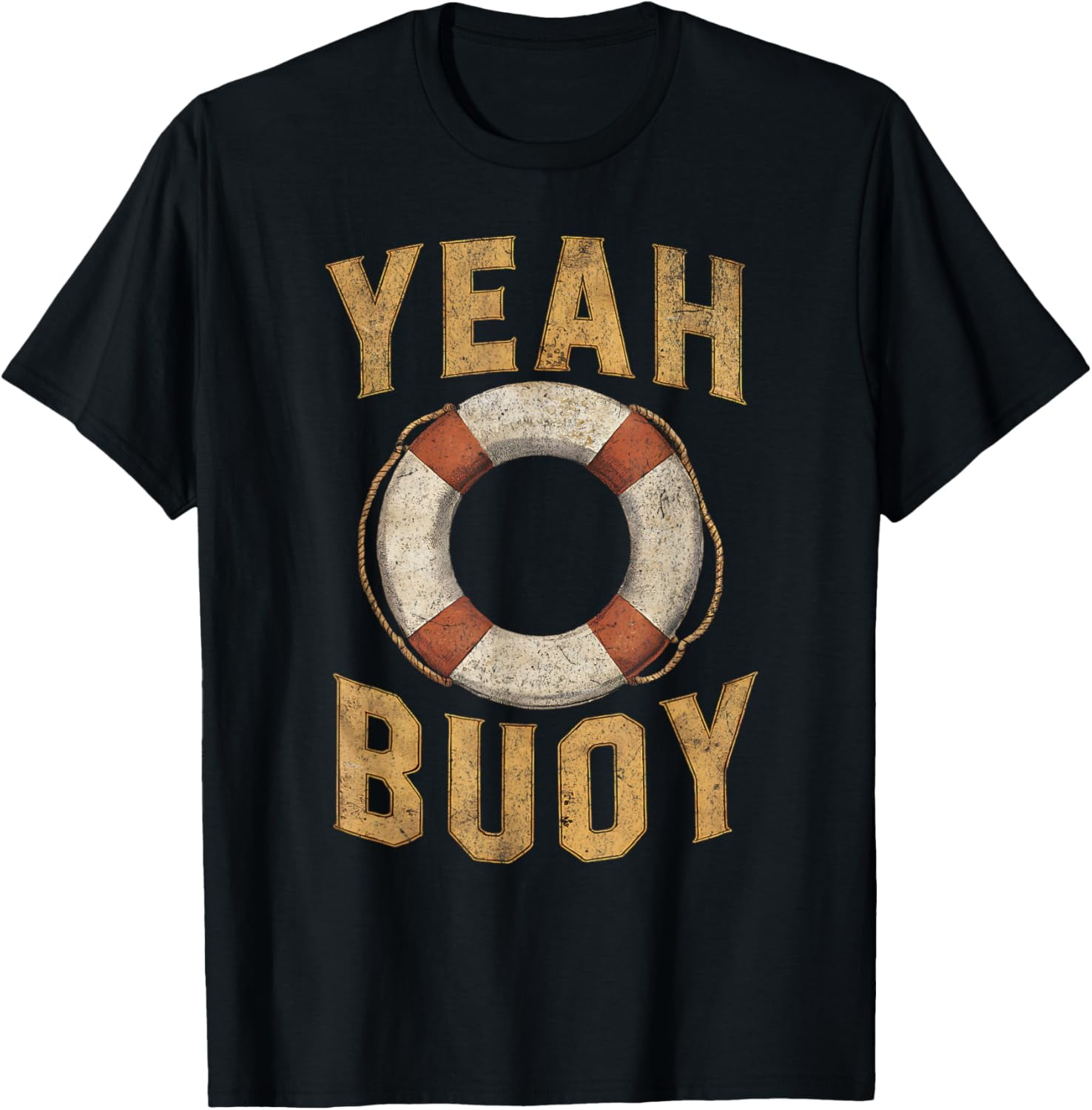 Cool Yeah Boy Funny Swimming Water Sports Yeah Buoy T-Shirt men and women can wear, black, white ...