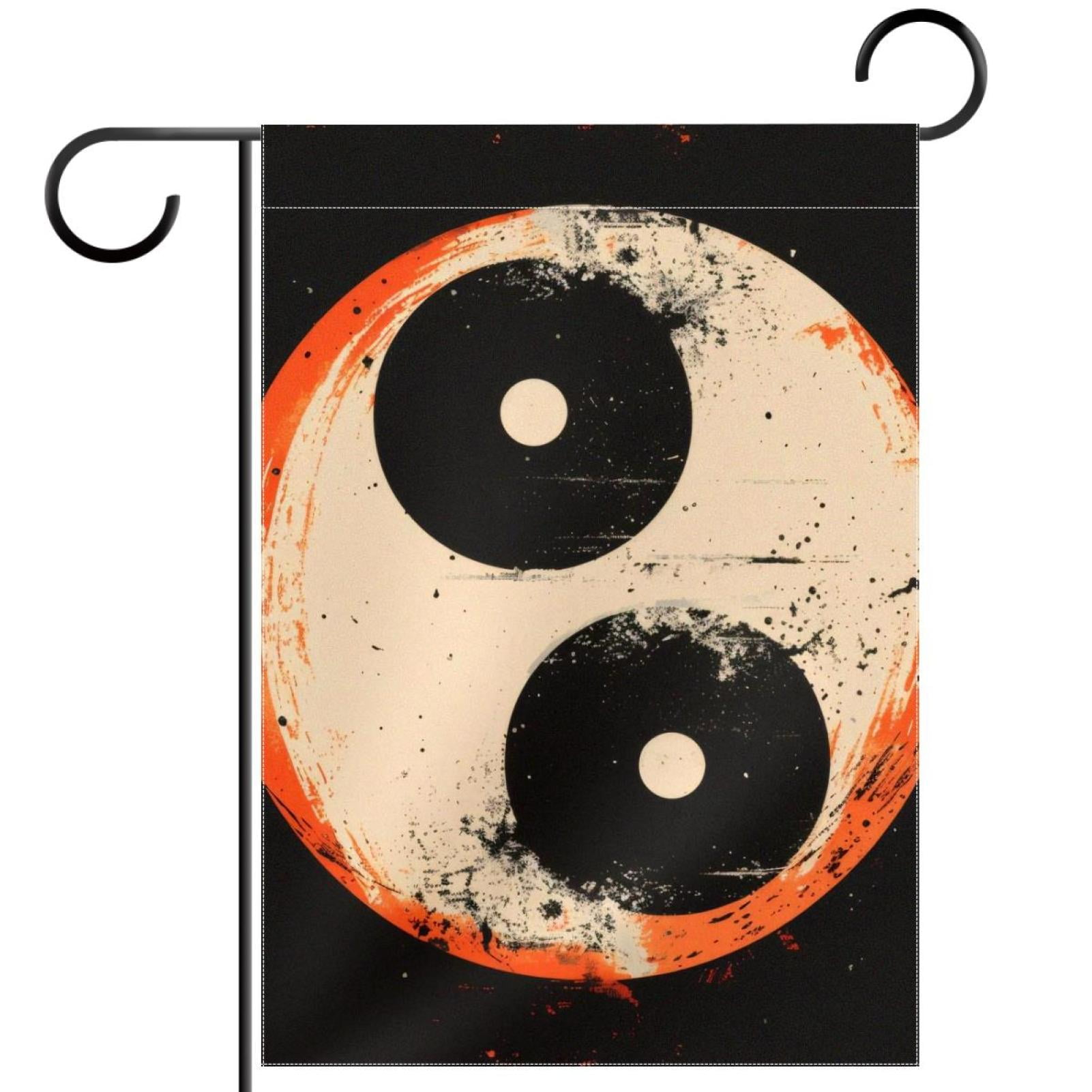 Cool Yin Yang Symbol Welcome Garden Flags, 12 x 18 Inch Double Sided ...