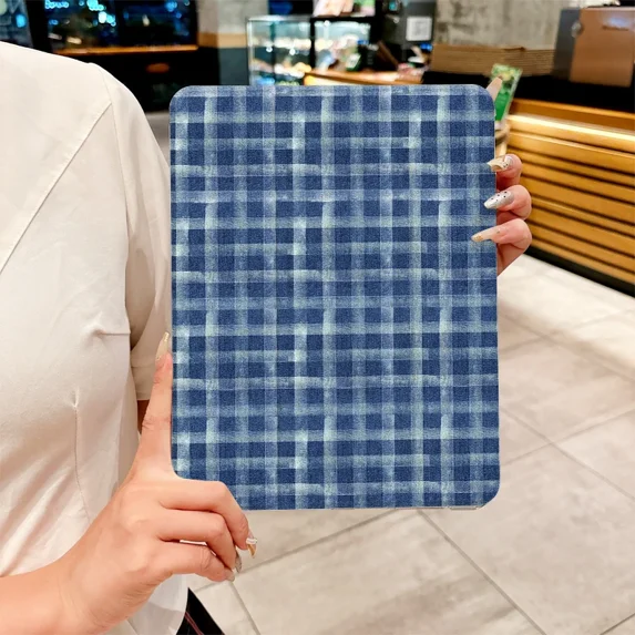 Cool and stylish denim checkered case for iPad pro 10/11-Inch 2020/6th ...