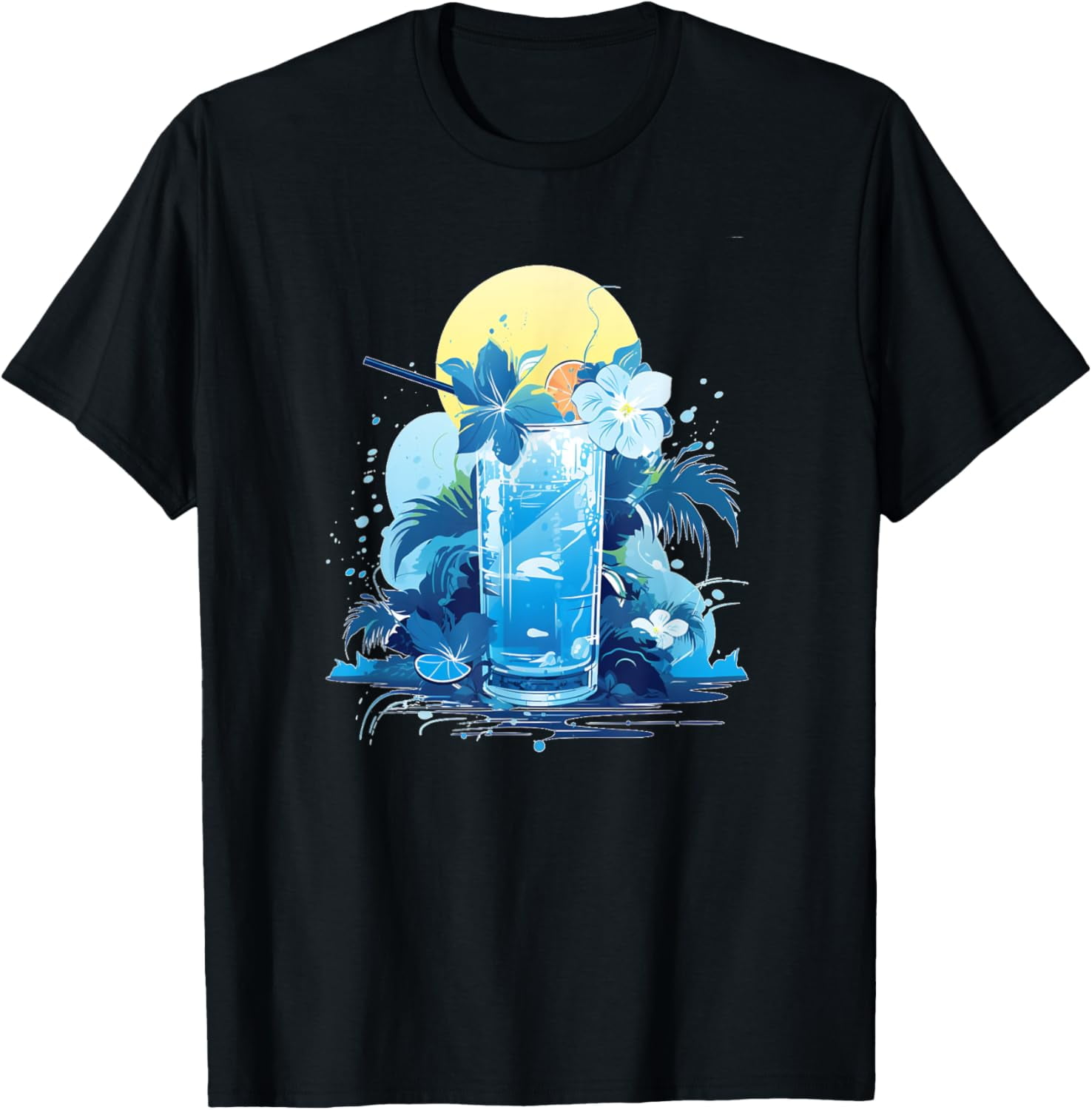 Cool iced cold Cocktail Costume for blue Drinks Lovers T-Shirt men and ...