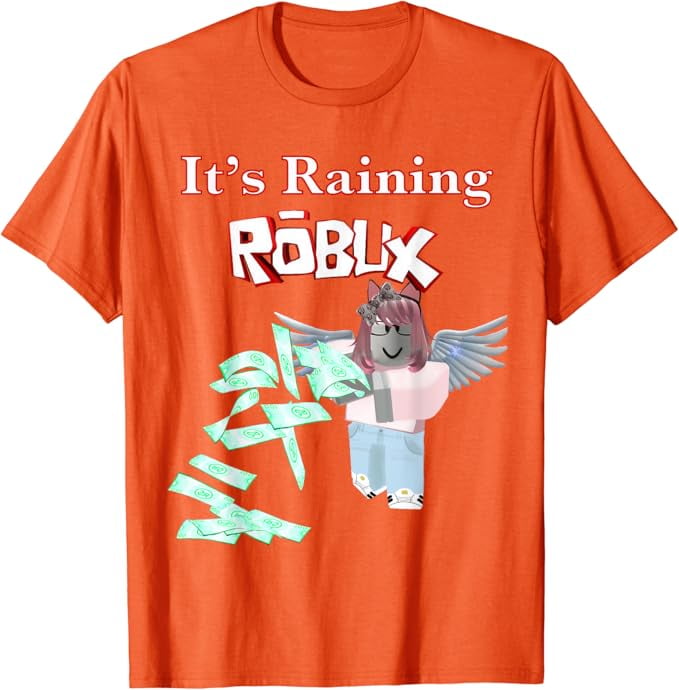 Cool it’s raining ROBUX girl gamers design for gaming girls Roblox T ...