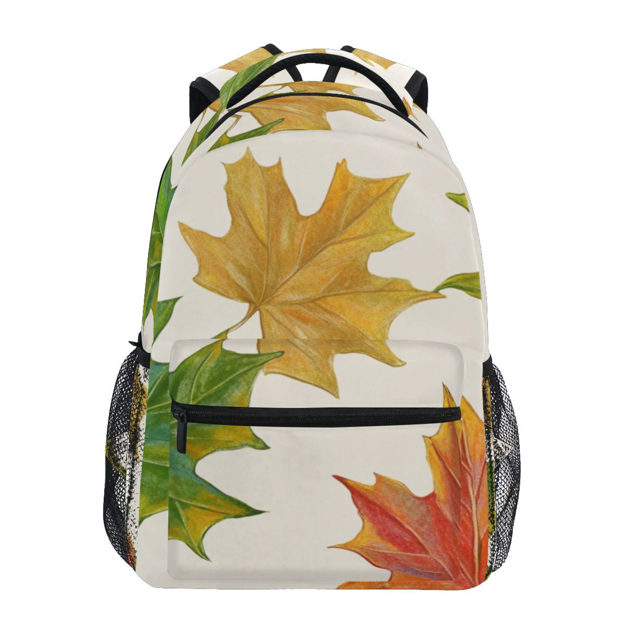 Cool style Backpack, with 15-L Laptop Sleeve - Large Computer Bag Rucksack. Green Orange Maple ...