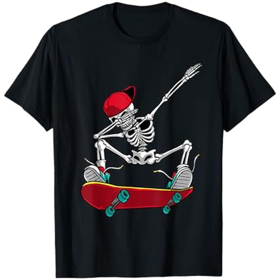 Cool vintage skeleton Skateboarding Graphic T-Shirt for Skateboard ...