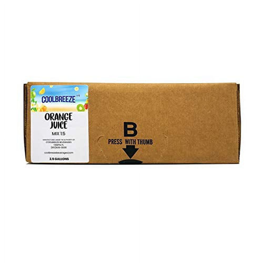 CoolBreeze Beverages All Natural Orange Juice Syrup Concentrate - 2.5 ...