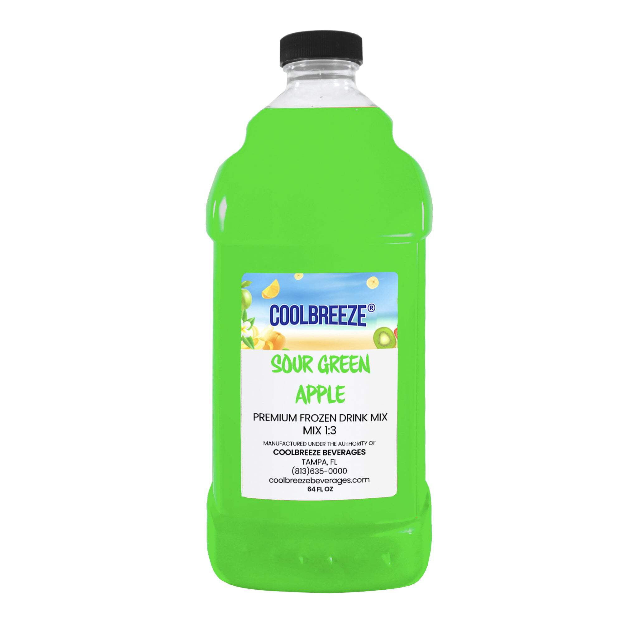 CoolBreeze Beverages Frozen Drink Flavor Syrups - Sour Green Apple ...