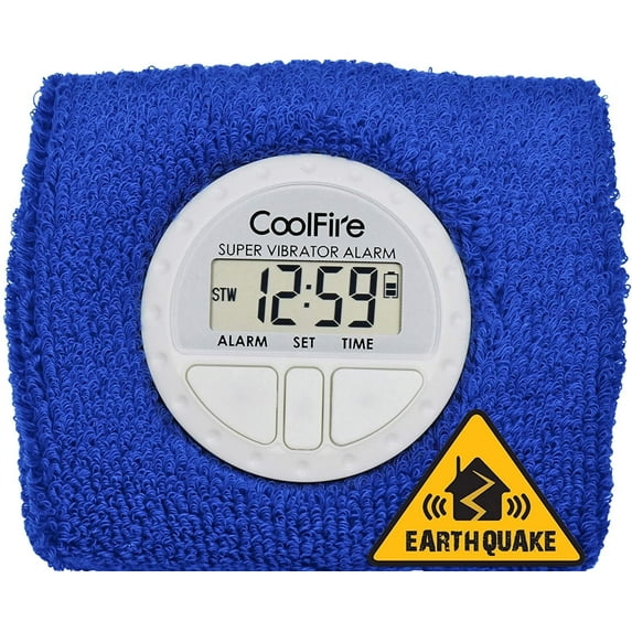 CoolFire Vibrating Alarm Clock - Silent Alarm Wristband Vibrating Watch ...