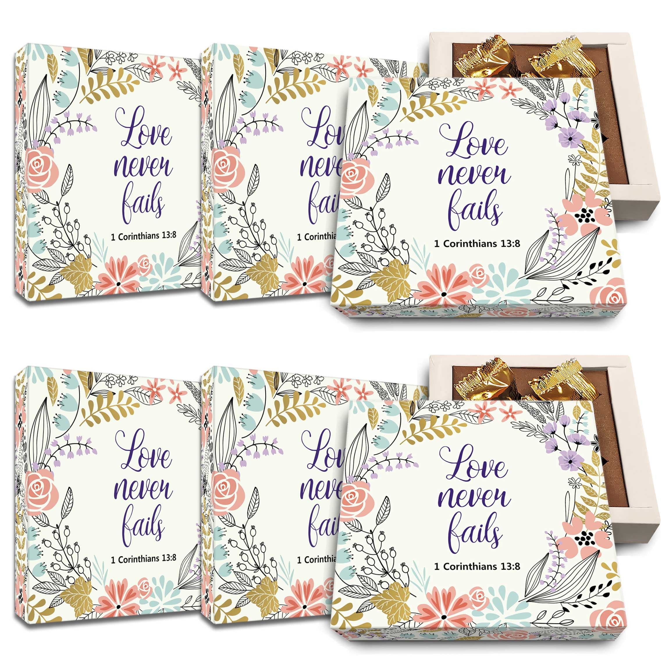 CoolGiftBox Christian Religious Cross Chocolate Gifts Bible Verses ...