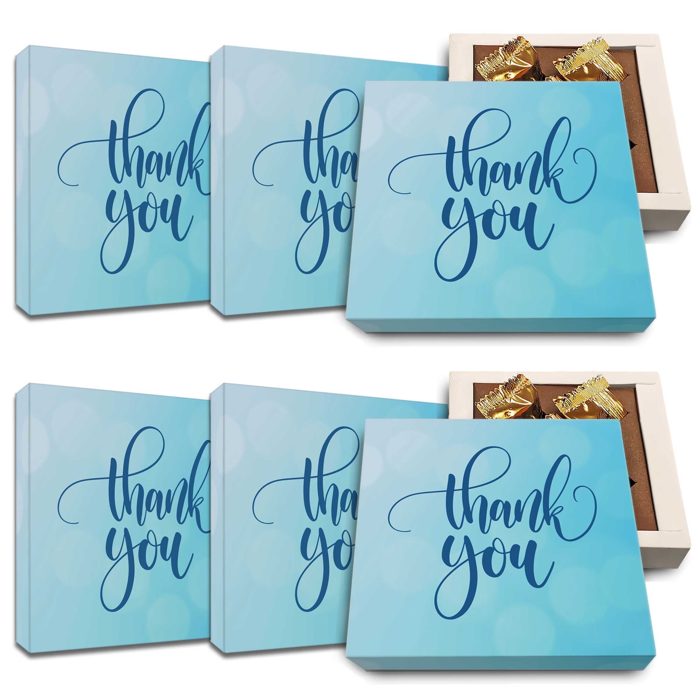 CoolGiftBox Light Blue Thank you Present | Budget Friendly Business ...