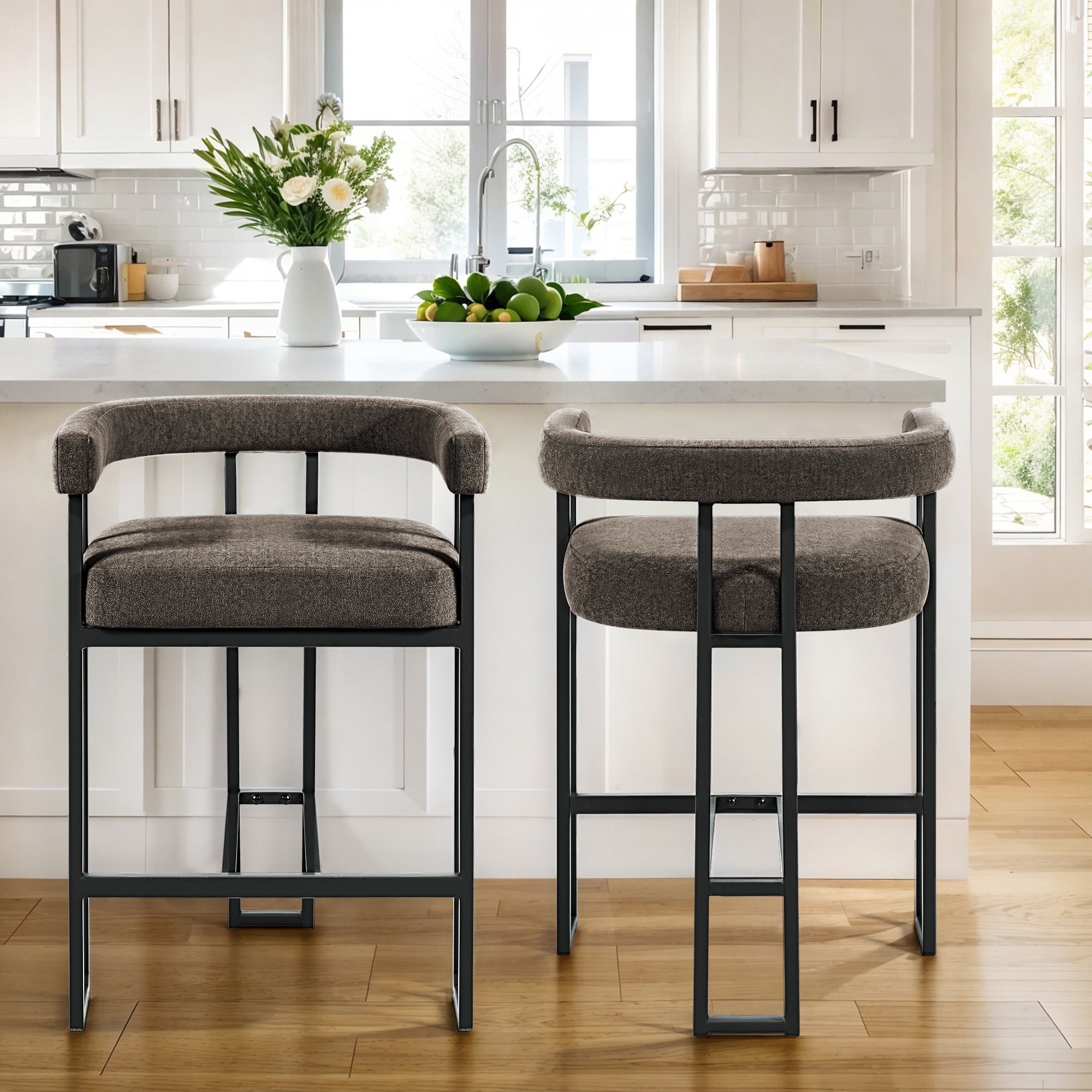 COOLHUT 26" Upholstered Dining Chairs Set of 2, Kitchen Chairs for ...