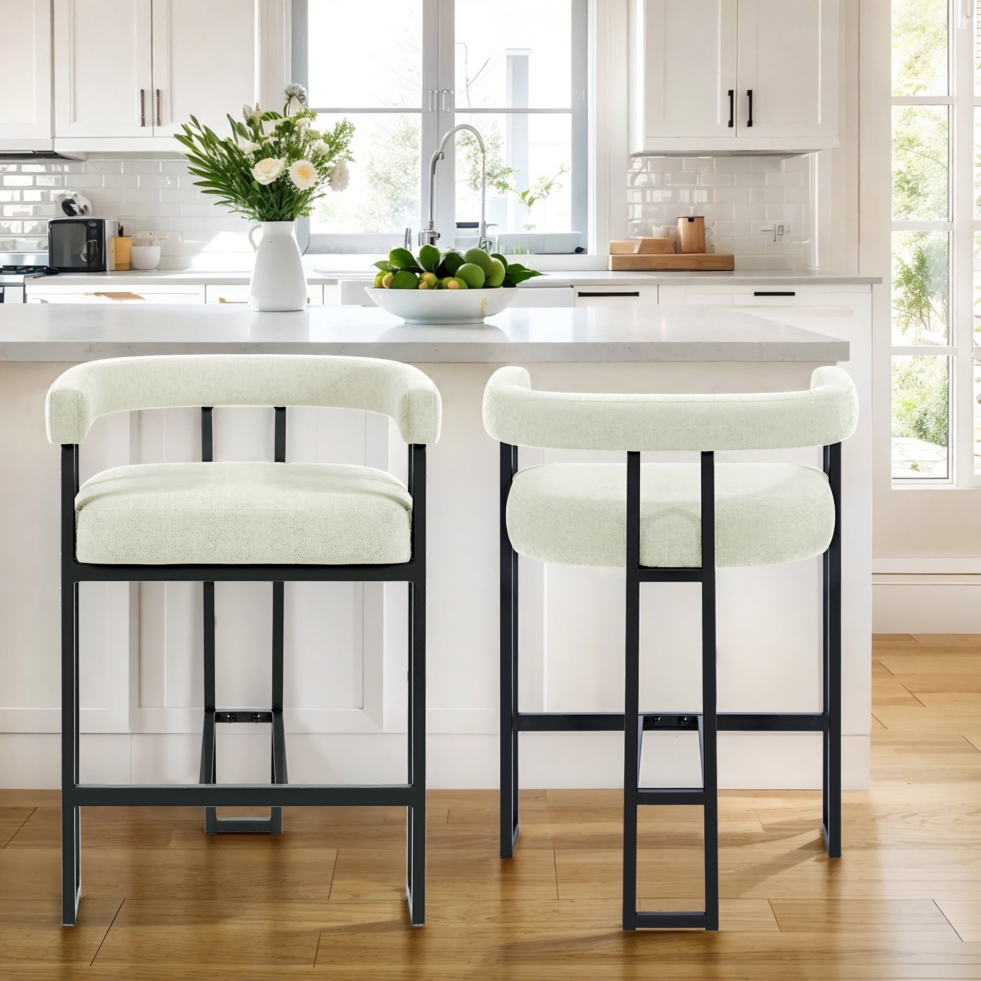 COOLHUT 26" Upholstered Dining Chairs Set of 2, Kitchen Chairs for ...
