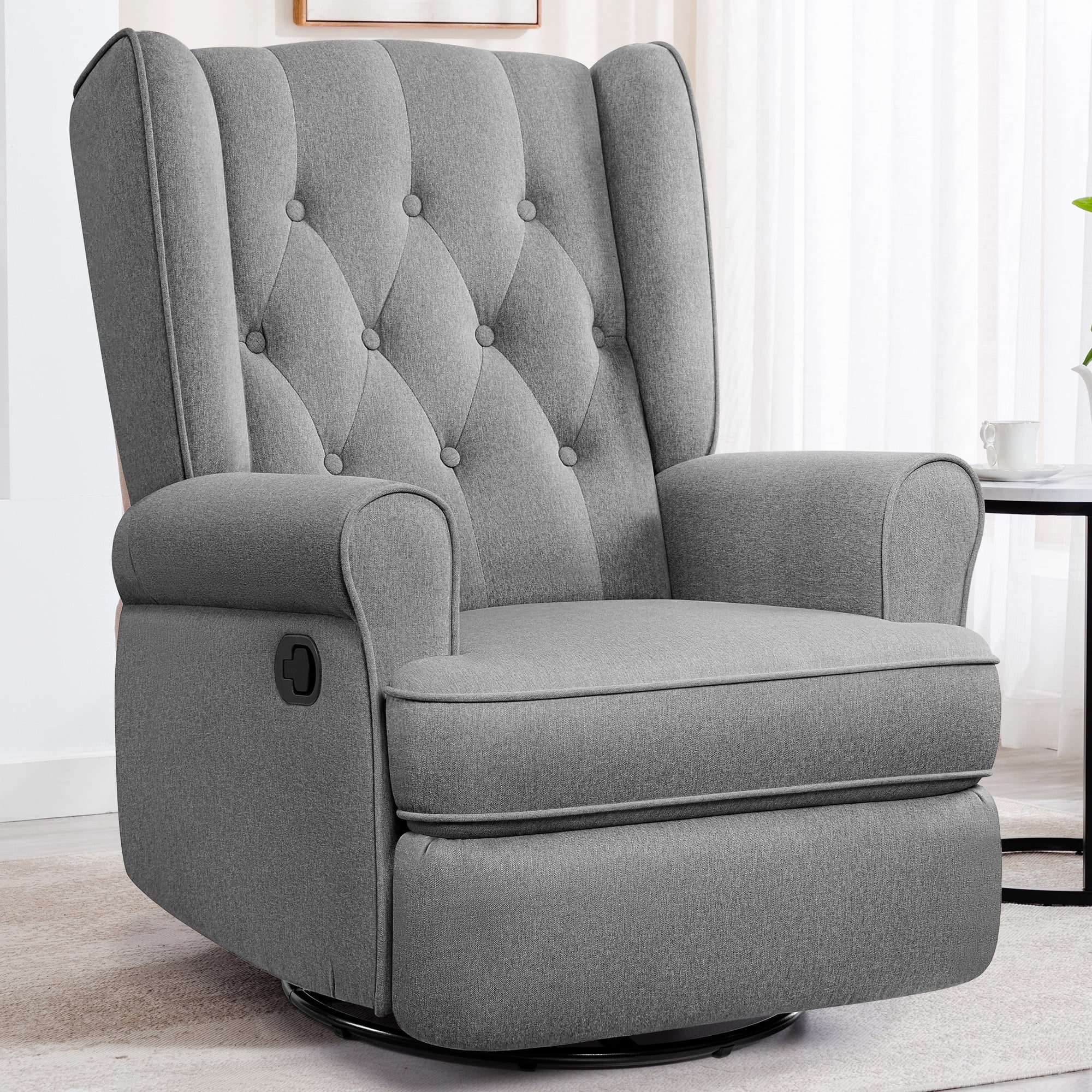 COOLHUT Swivel Rocker Recliner Chair for Adults, Glider Recliner Chairs ...