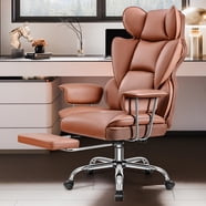 Boss Office Executive Double Plush Leather Chair with Swivel Wheels ...