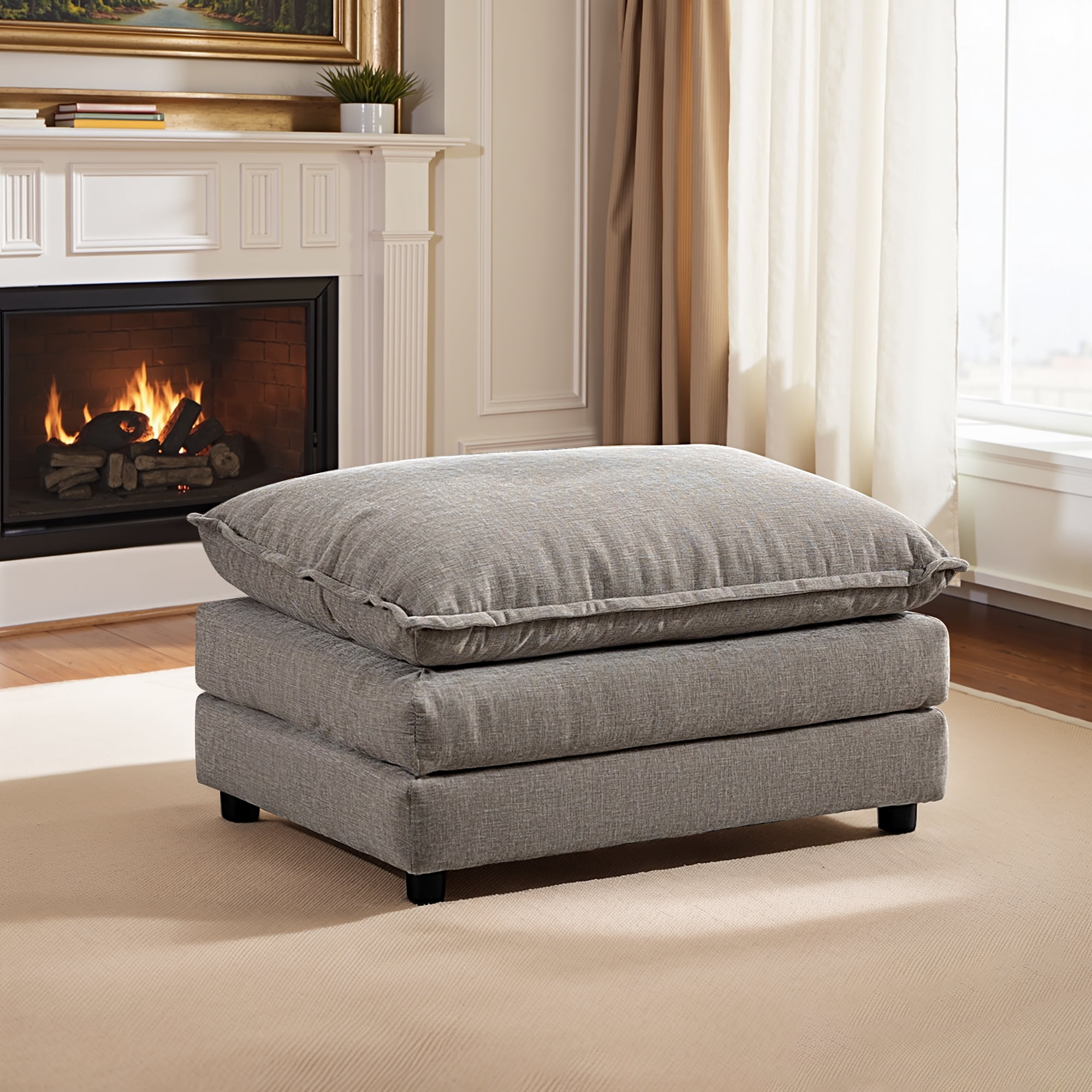 COOLHUT Sofa Couches Ottoman Set of 1, Modern Sofa Ottoman with Storage ...