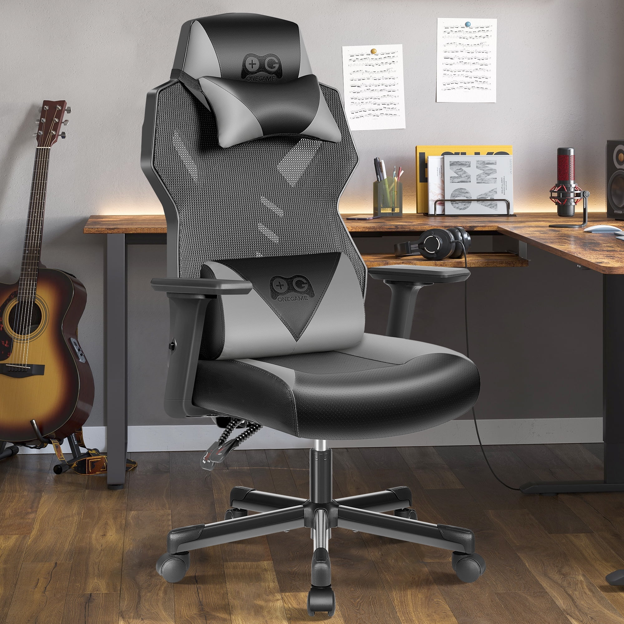 CoolHut Video Gaming Chair,High-Back Adjustable Swivel Rolling ...