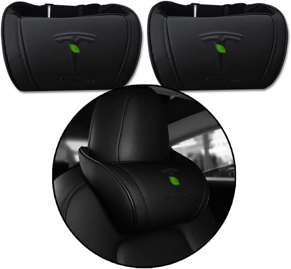CoolKo Car Headrest Neck Pillow Support Memory Foam Ergonomic Design ...