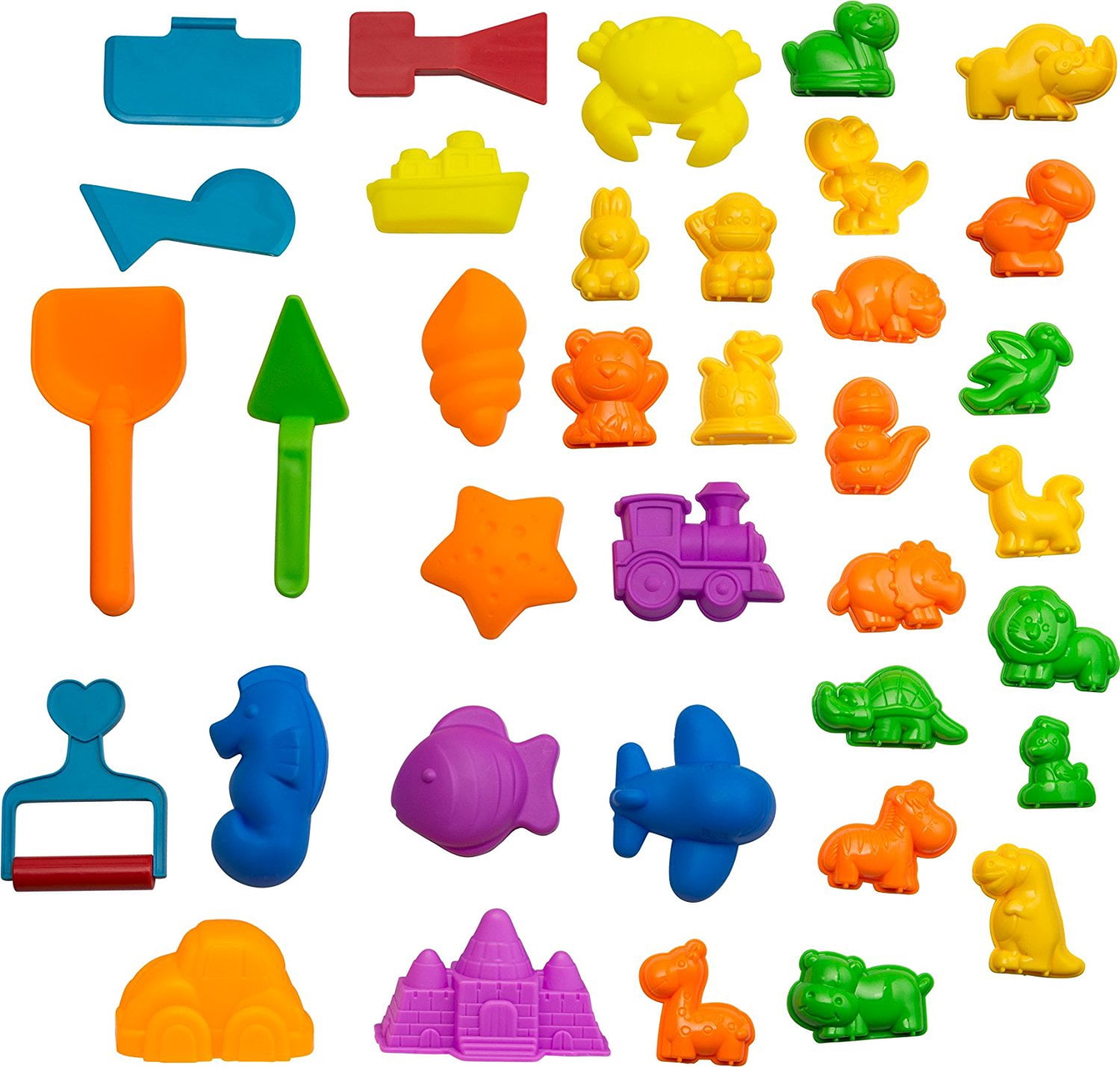CoolSand Animal Sand Molds and Tools Kit (36 Pcs) - Works with All ...