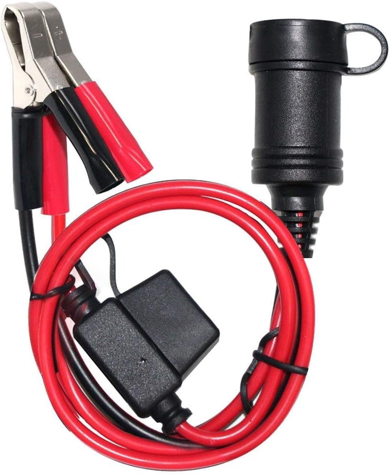 CoolStuff 12FT 12V Female Car Socket Extension Cord with Battery ...