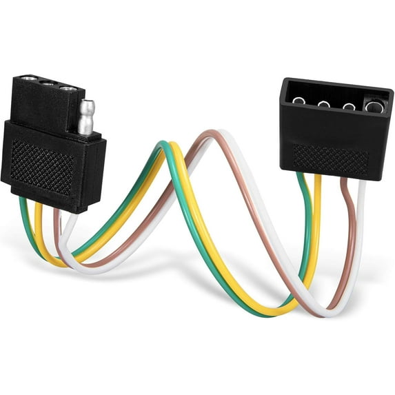 CoolStuff 4 Pin Trailer Light Wire Harness Extension 18 Gauge 4-Way ...