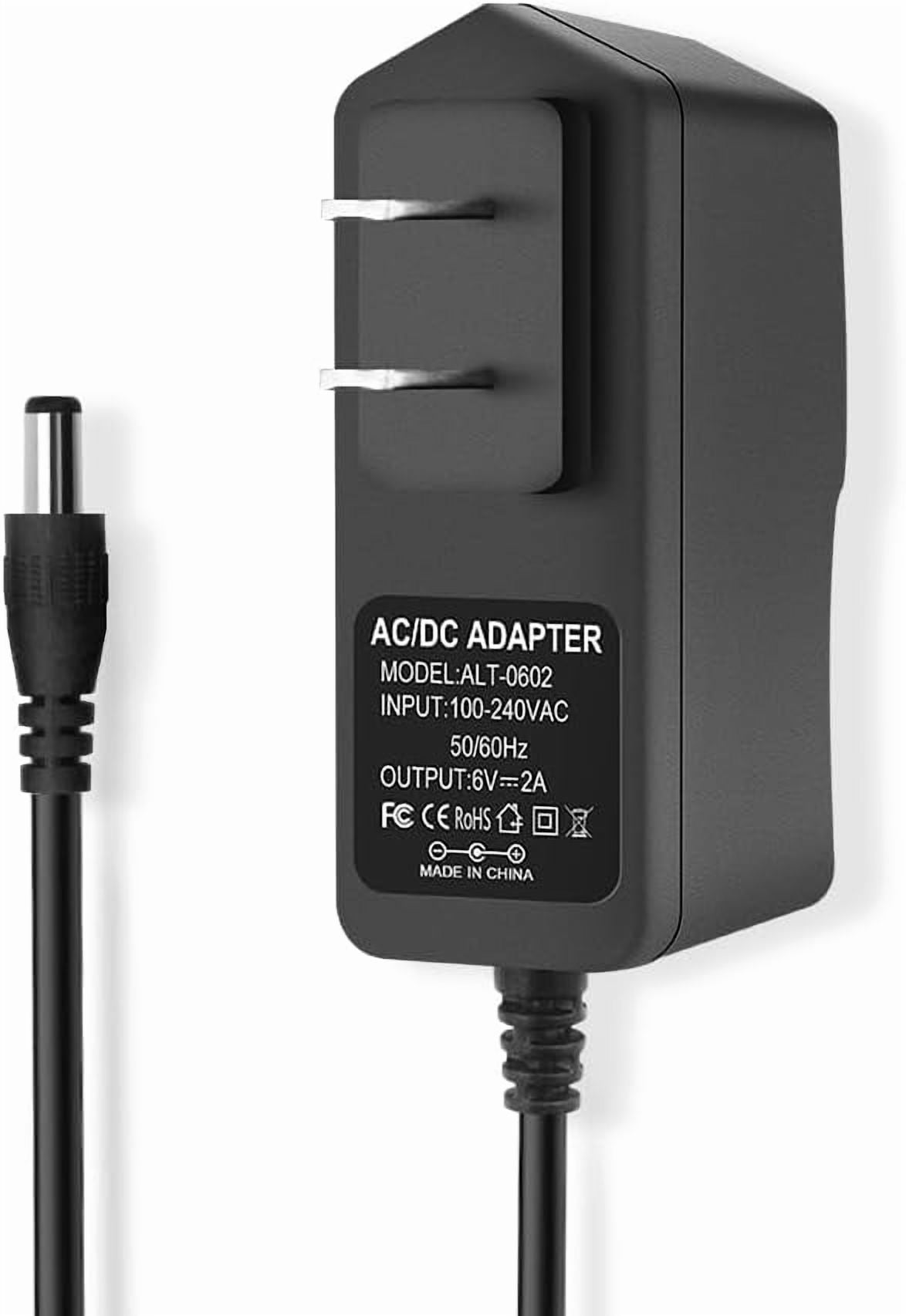 CoolStuff DC 6 Volt 2 Amp Power Supply, AC Adapter 100-240 50-60Hz to ...