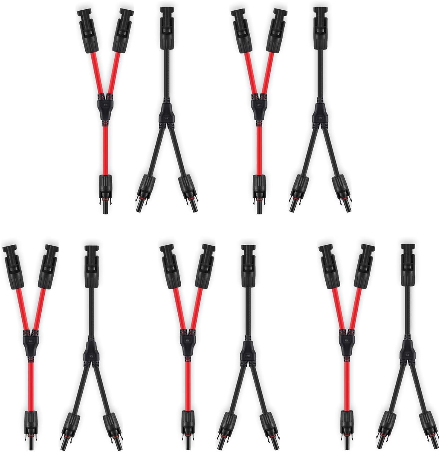 CoolStuff Solar Connectors Y Branch Parallel Adapter 10AWG Cable for ...