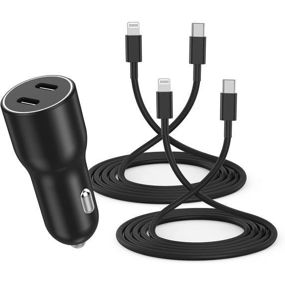 CoolStuff for i Phone Fast Car Charger,45W Dual USB C Port Power ...