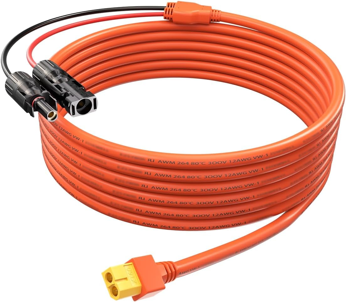 CoolStuff10FT Solar to XT60 Connector Charge Extension Cable 12AWG 3M,M ...