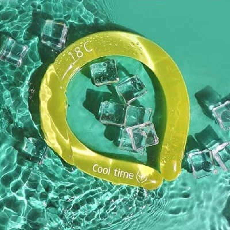 CoolTimeUSA Neck Cooling Tube Wearable Cold Pack Lime Peppermint Scent ...