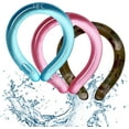 CoolTimeUSA Neck Cooler, Pink Reusable Cooling Wrap, PCM Gel for Summer ...