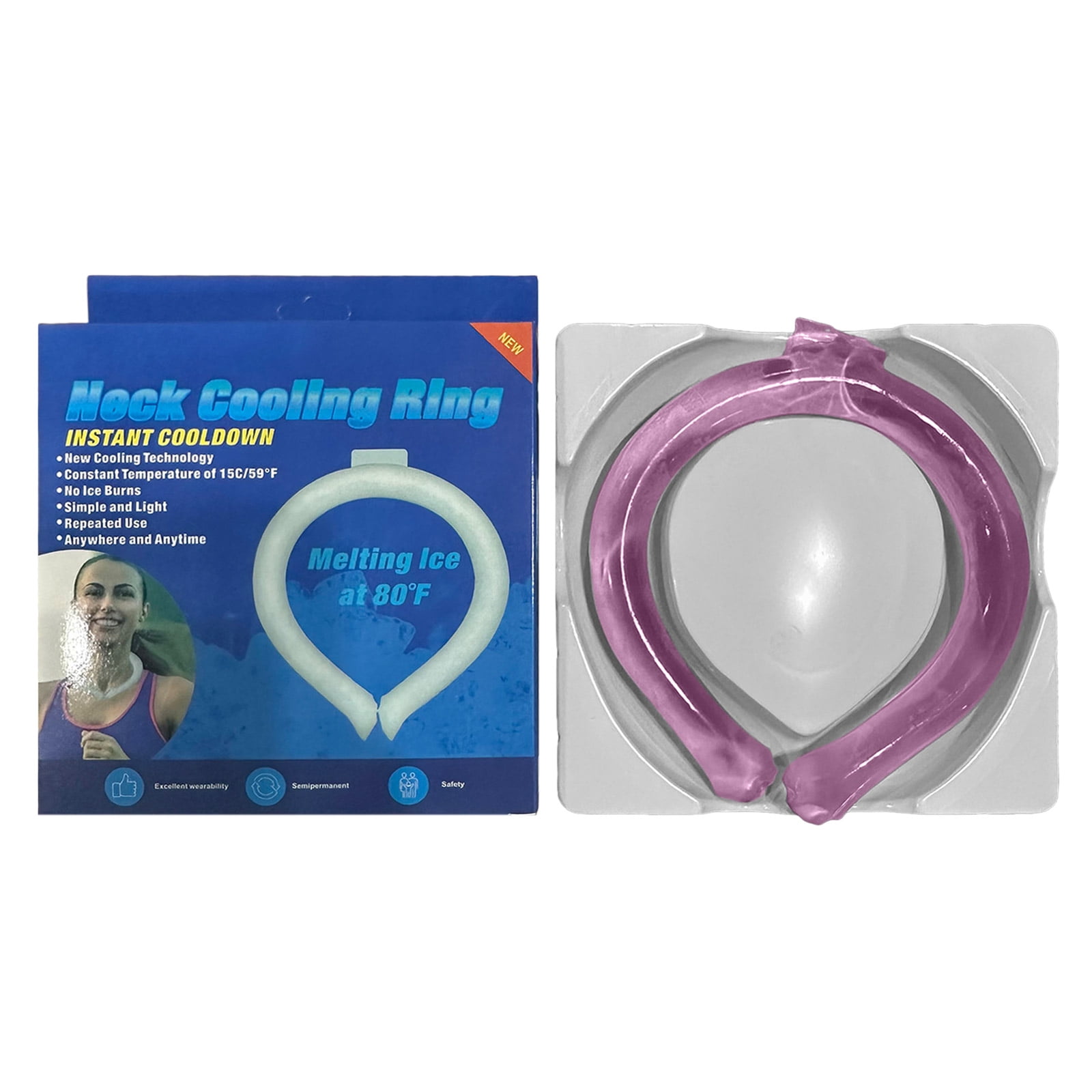 CoolTimeUSA Neck Cooling Tube | Wearable Cooling Neck Wraps for Summer ...