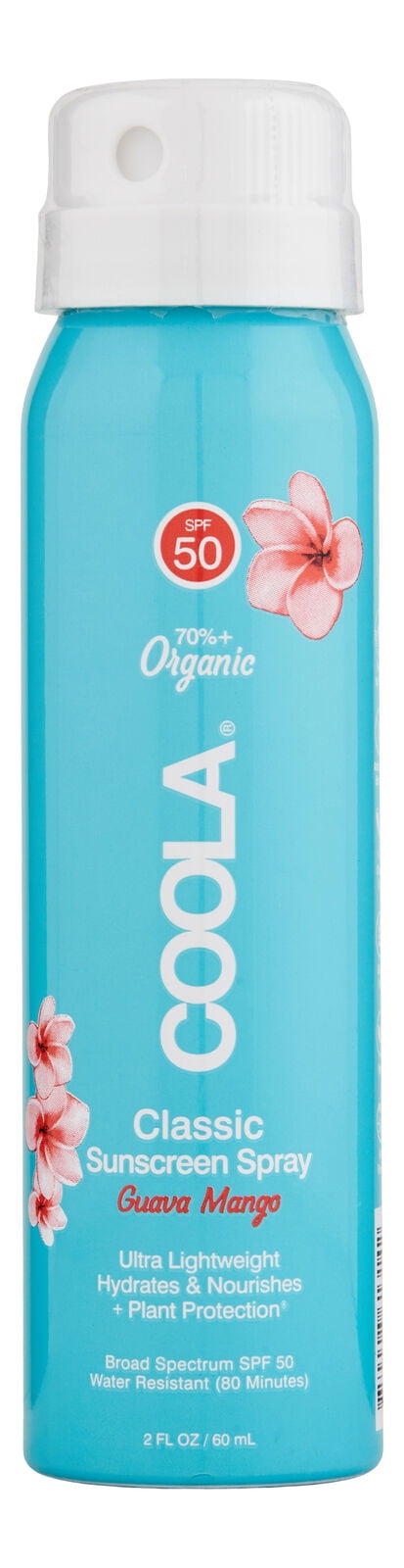 Coola Classic Body Organic Sunscreen Spray SPF 50 Guava Mango 2 oz ...