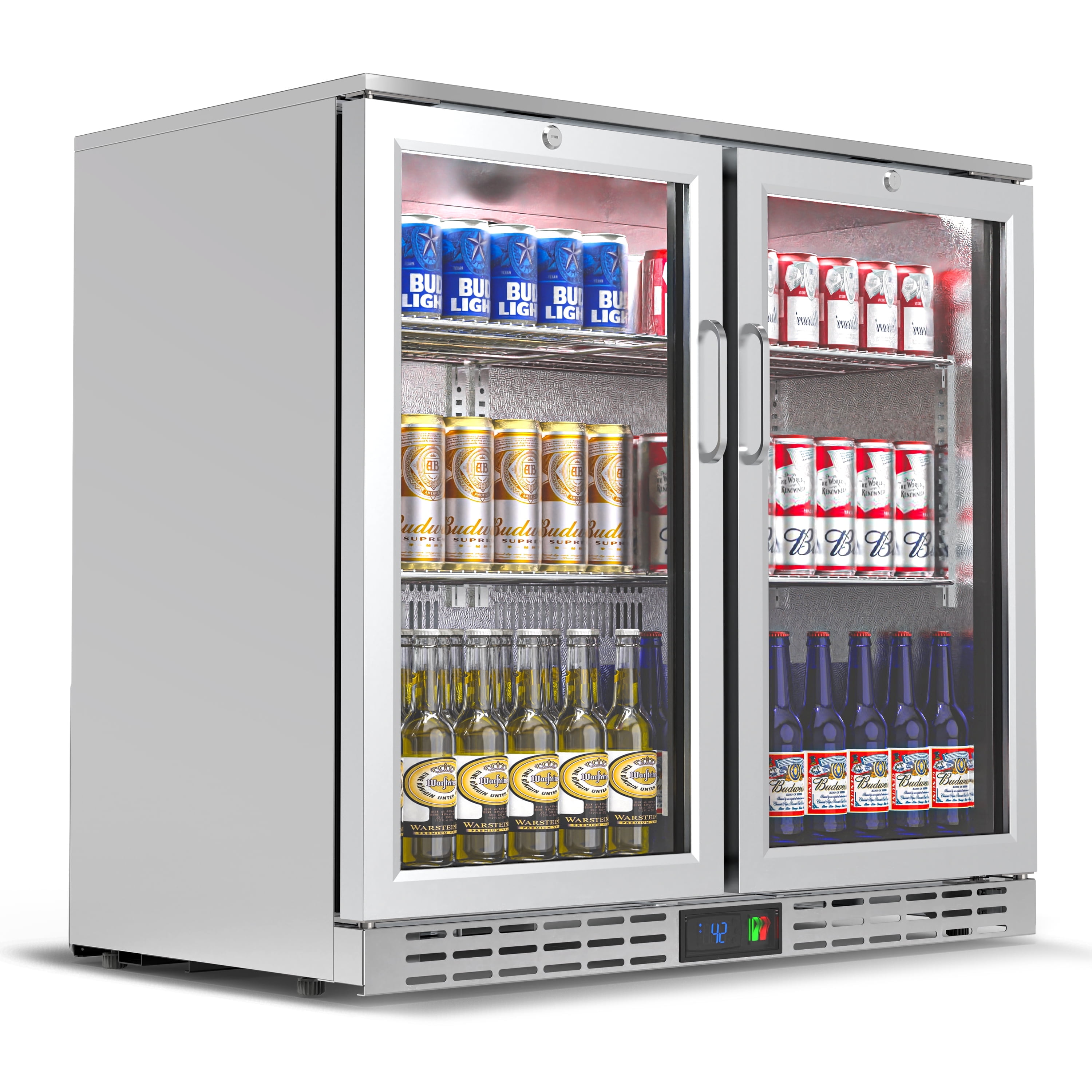Coolake 36" W 7.4 Cu.ft Back Bar Refrigerator Commercial Under Counter ...