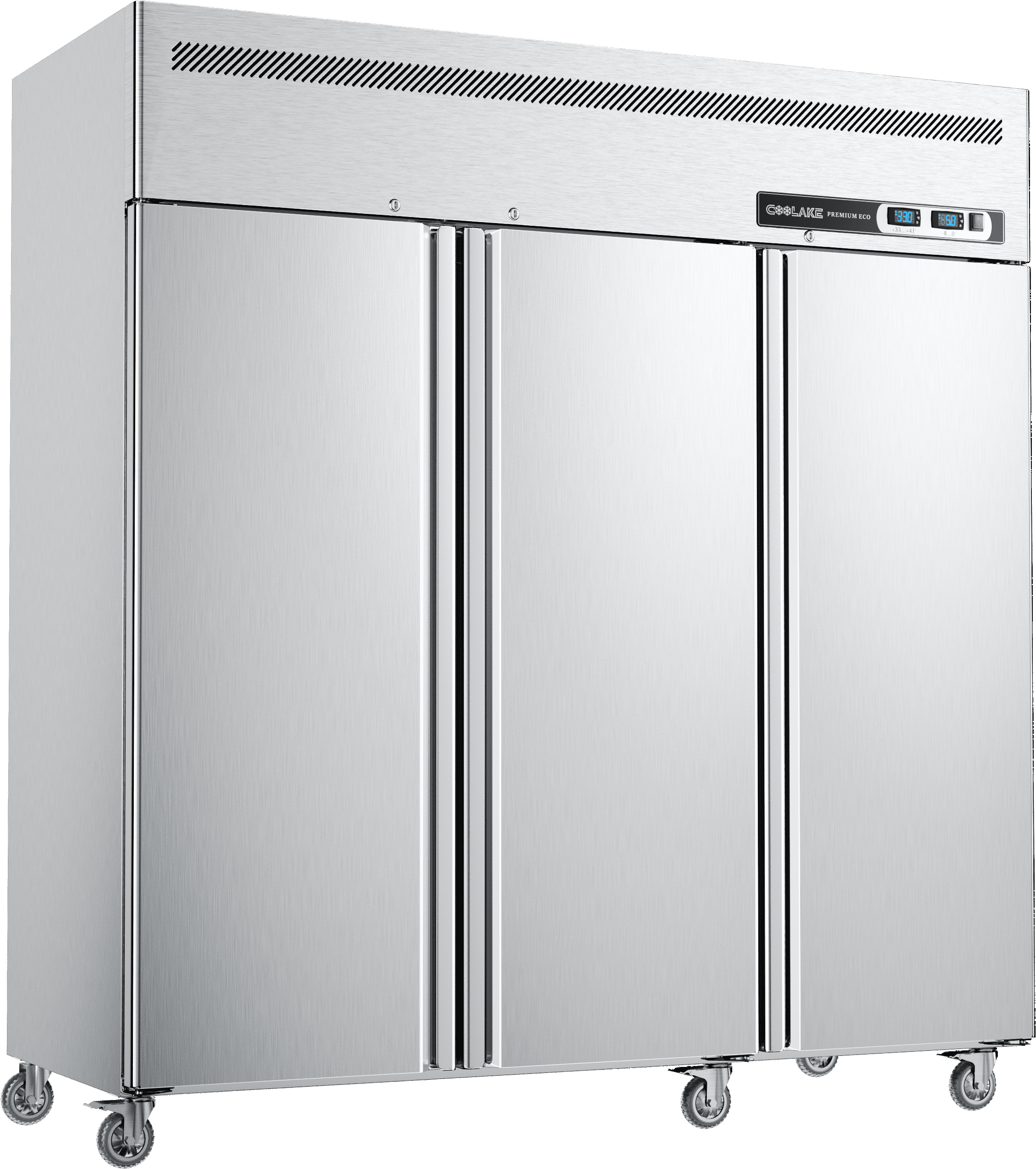 Coolake Commercial Refrigerator and Freezer Combo, 72" W Dual ...