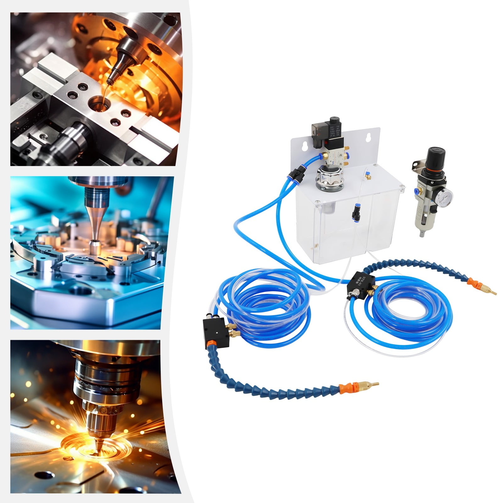 Coolant Cooling Spray Pump Mist Sprayer System Set for CNC Lathe ...