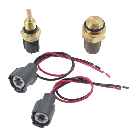 Coolant Fan Switch & Coolant Temperature Sensor + Connectors for Acura ...