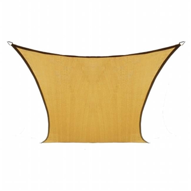 Coolaroo Coolhaven SHADE SAIL SQUARE 12' Sahara with Fixing Kit ...
