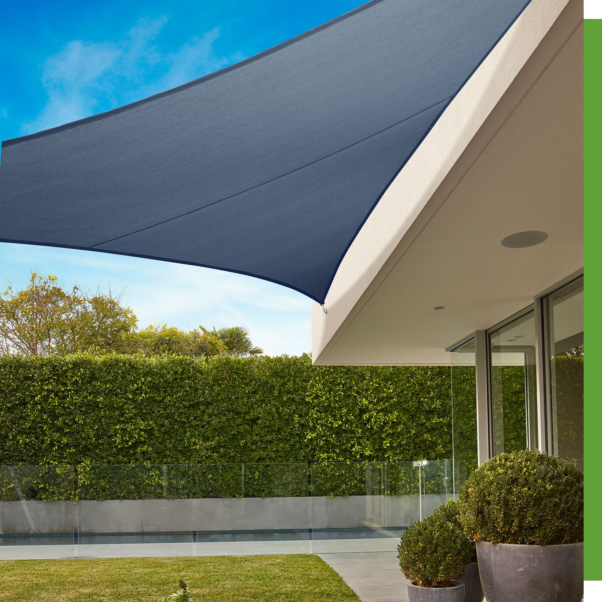 Coolaroo Premium Outdoor Sun Shade Sail with Hardware Kit 95 Coolaroo Premium Outdoor Sun Shade Sail with Hardware Kit 95