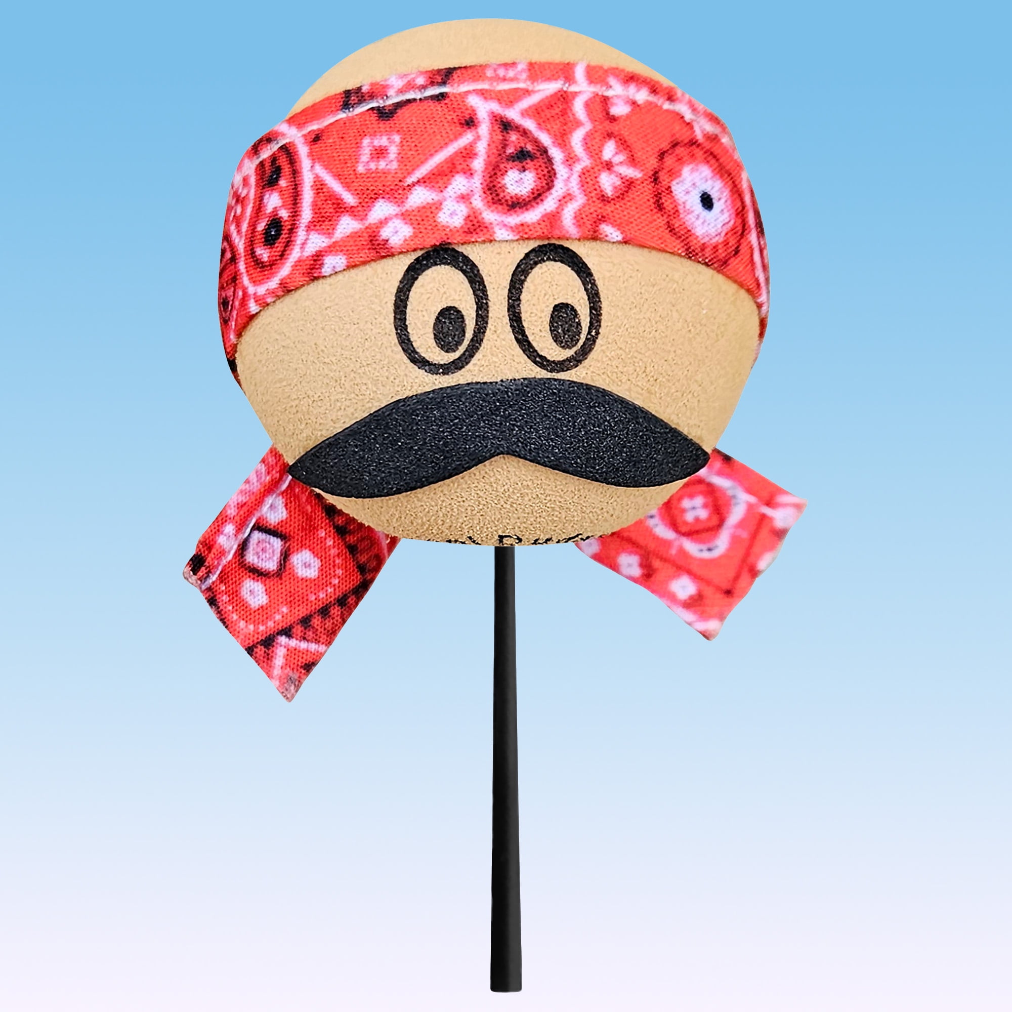 Coolballs Cool Dude Red Bandana Car, Truck, SUV, Antenna Topper Auto ...