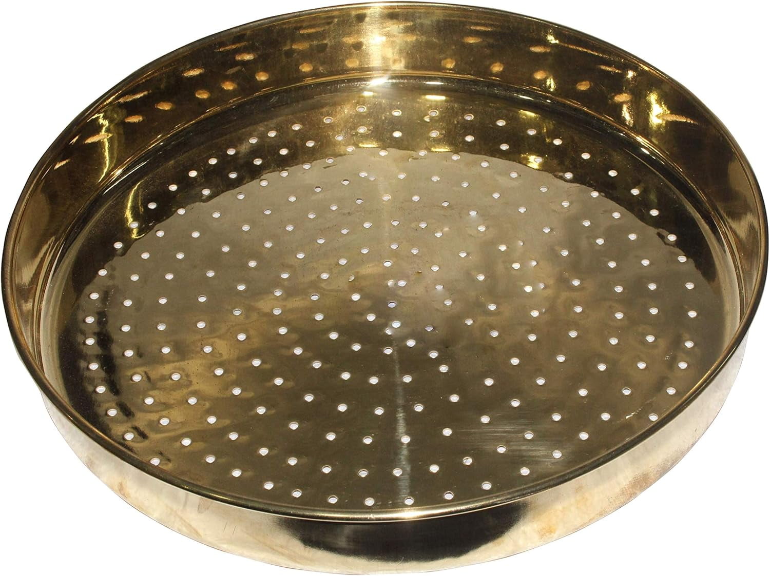 Coolboss Brass Jelleda, Sieve, Round Plate, Channi, Chalni Thali with ...