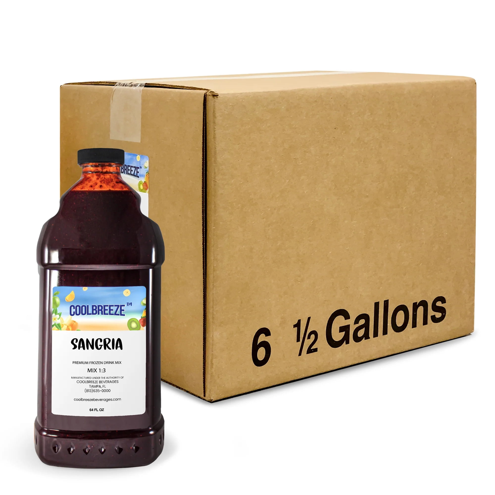 Coolbreeze Beverages Frozen Drink Machine Mix, Premium Slush Flavor ...