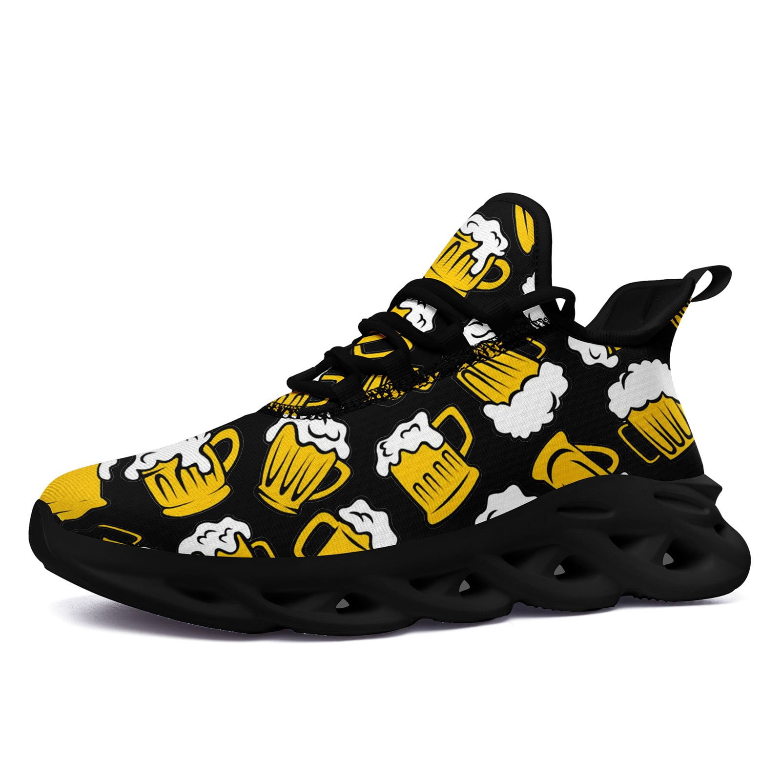 Coolcustomize Casual Sneakers for Men Featuring a Beer Mug Design, Plus ...