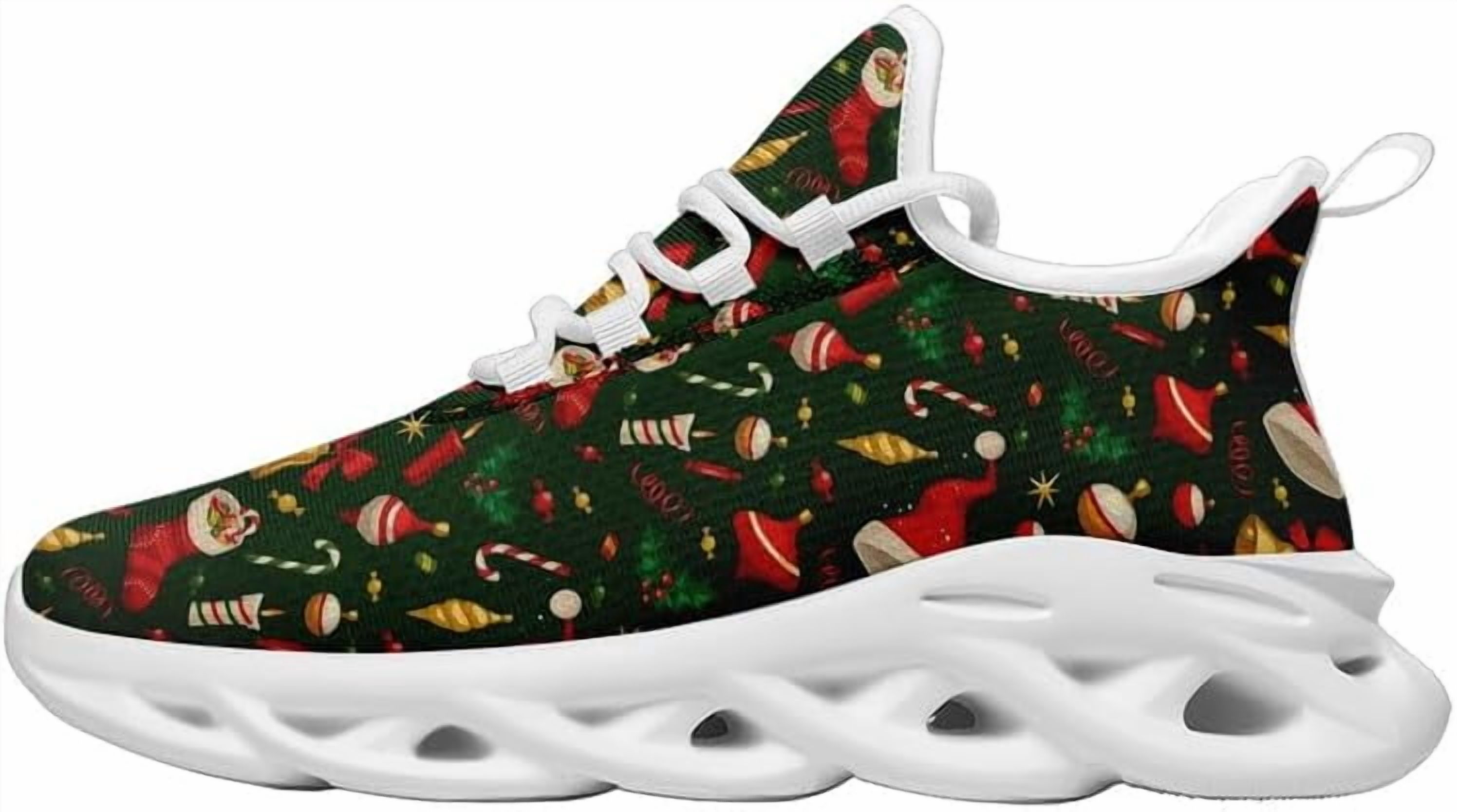 Coolcustomize Christmas Road Running Shoes for Men Women Cute Santa ...