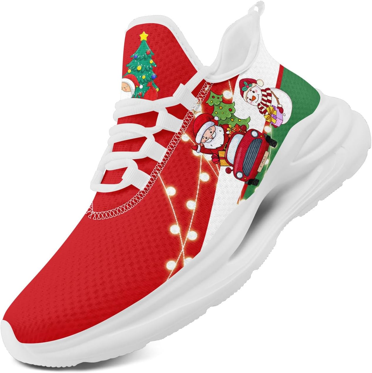 Coolcustomize Christmas Santa Claus Themed Sneakers for Men & Women ...