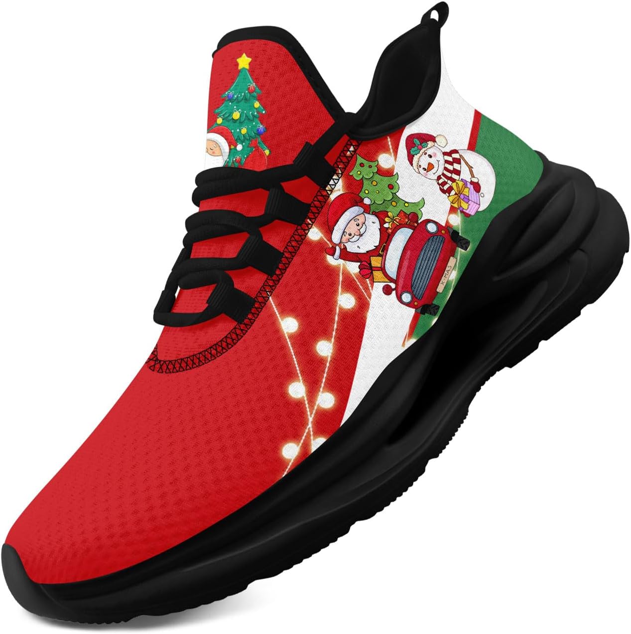Coolcustomize Christmas Santa Claus Themed Sneakers for Men & Women ...
