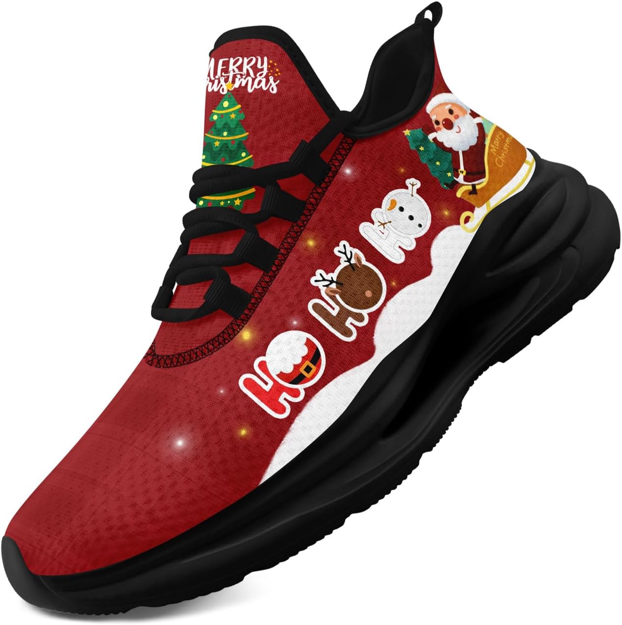 Coolcustomize Christmas Santa Claus Themed Sneakers for Men & Women ...