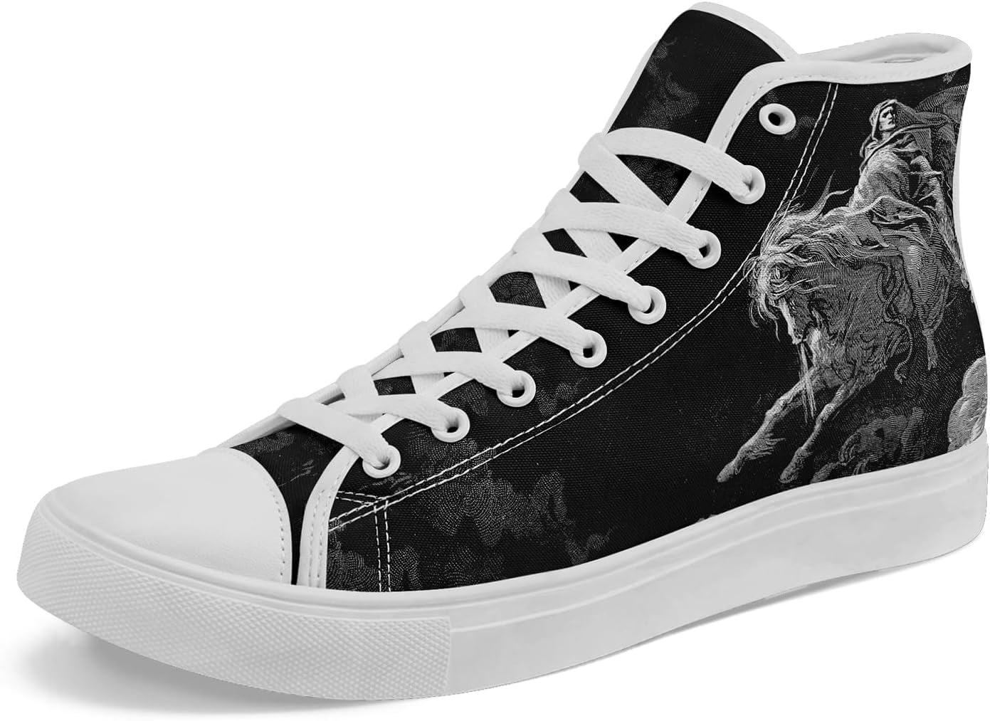 Coolcustomize Fashion Skull High-Top Canvas Shoes for Men Women -Unique ...