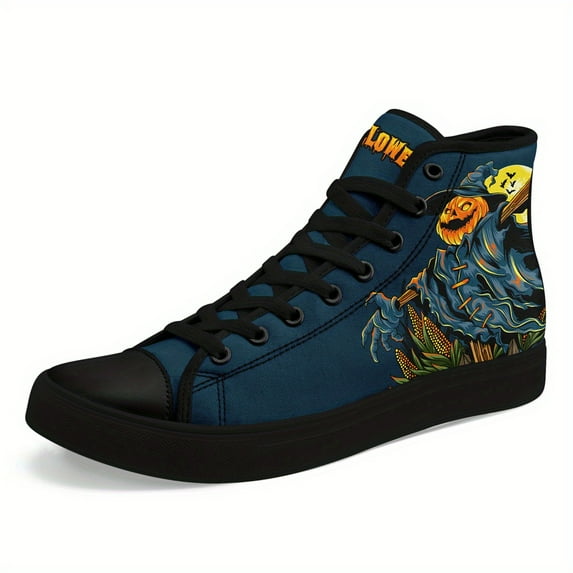 Coolcustomize Halloween Men's Spooky Scarecrow Print High Top Sneakers ...