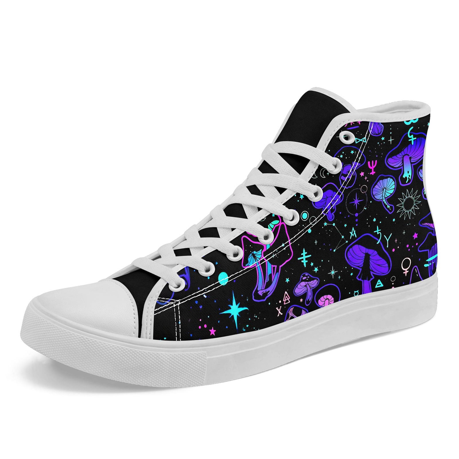 Coolcustomize Lightweight High-Top Canvas Shoes for Women Size 8.5 ...