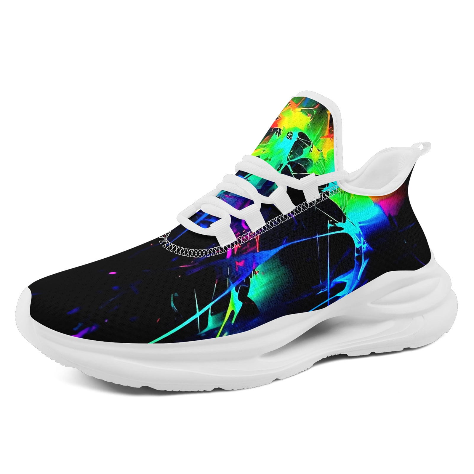 Coolcustomize Men's Color Splash Design Running Shoes | Lightweight ...