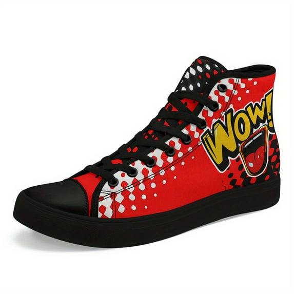 Coolcustomize Men's Colorful Pop Art High-Top Sneakers - Lightweight ...