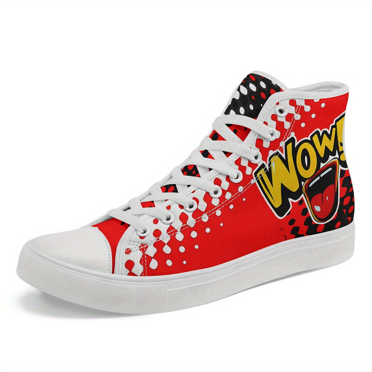 Coolcustomize Men's Colorful Pop Art High-Top Sneakers - Lightweight ...